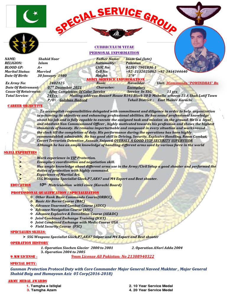 Shahid Noor 3 Cdo | PDF | Military | Warfare