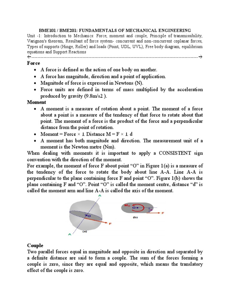 L-1 Introduction To Mechanics | PDF | Force | Euclidean Vector