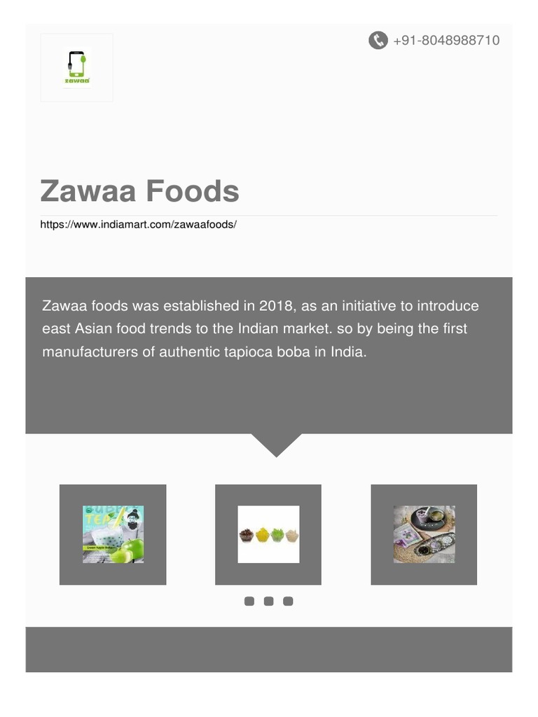 Zawaa Foods | PDF | Foods | Drink