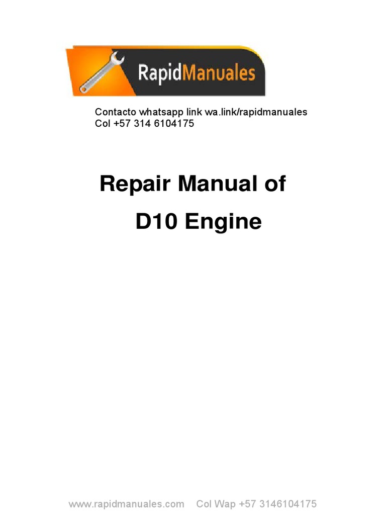 Volvo D10 Engine Service Manual | PDF