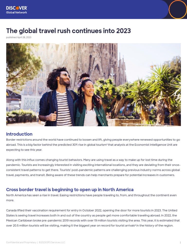 Global Tourism Travel Trends 2023 | PDF | Tourism | Economies