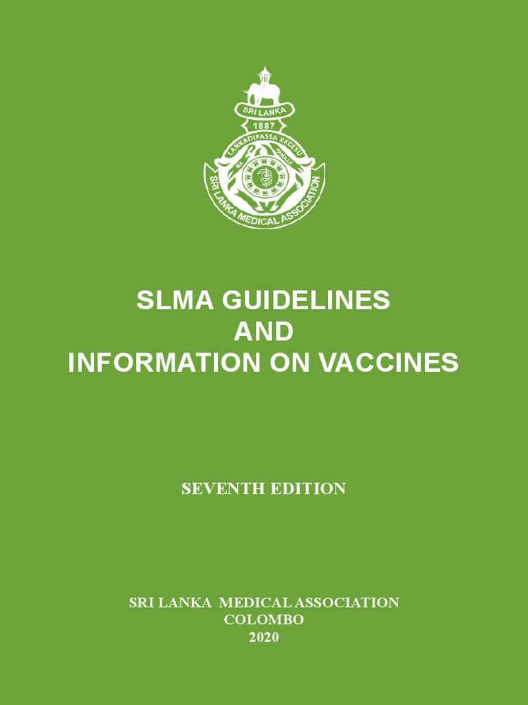 SLMA Guidelines and Information On Vaccines 2020 7th-Edition | PDF ...