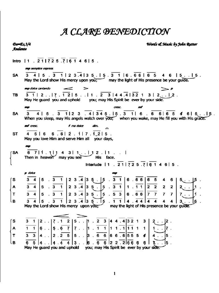 A Clare Benediction | PDF