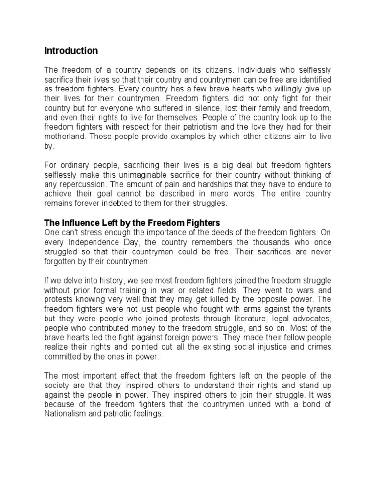 Tribute to India's Freedom Fighters | PDF | Indian Independence ...