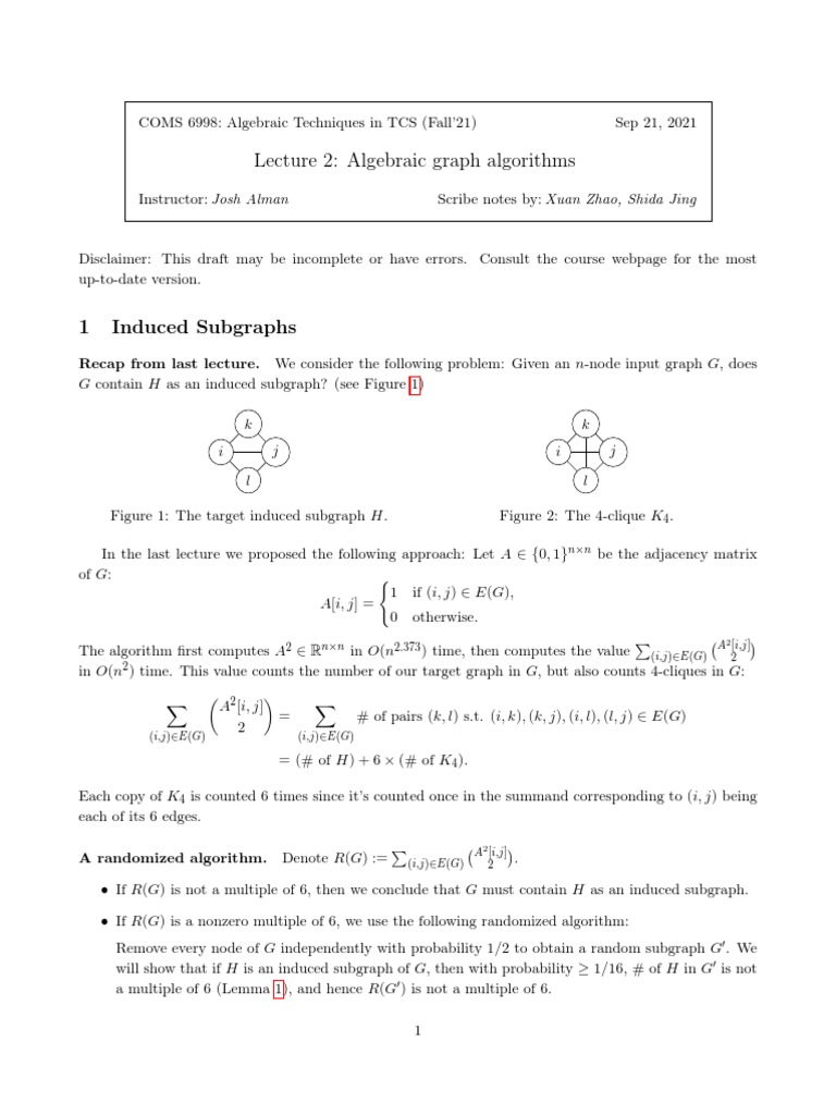 COMS 6998 Lec 2 | PDF | Permutation | Theoretical Computer Science