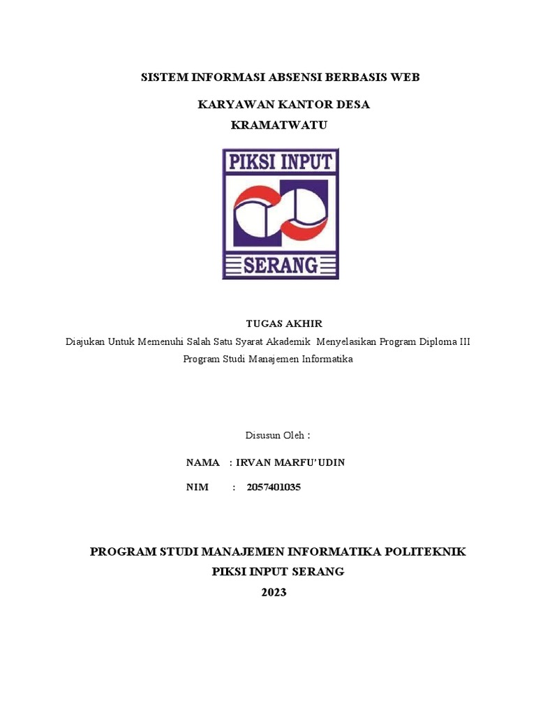 Sistem Informasi Absensi Berbasis Web-8 | PDF