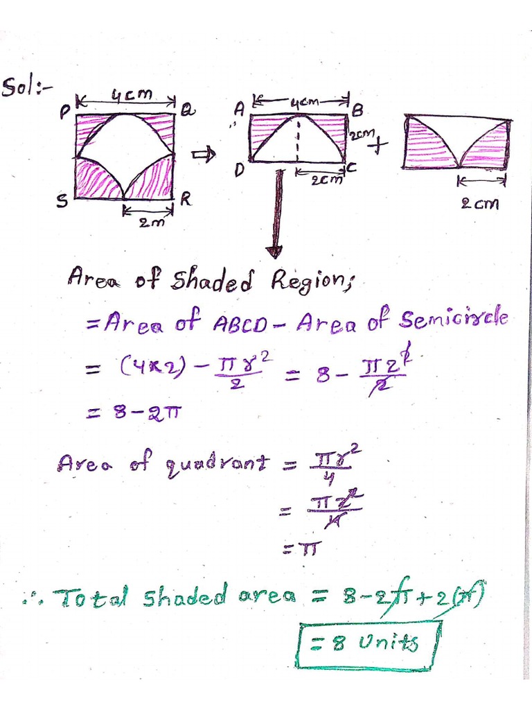 Area of Shaded Region | PDF