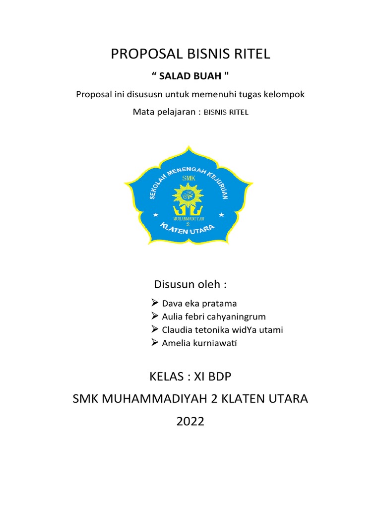 Proposal Bisnis Ritel Aulia | PDF
