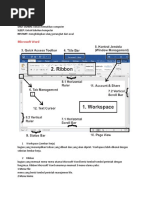 2 - Bagian-Bagian Dan Tampilan Microsoft Word Beserta Fungsinya | PDF