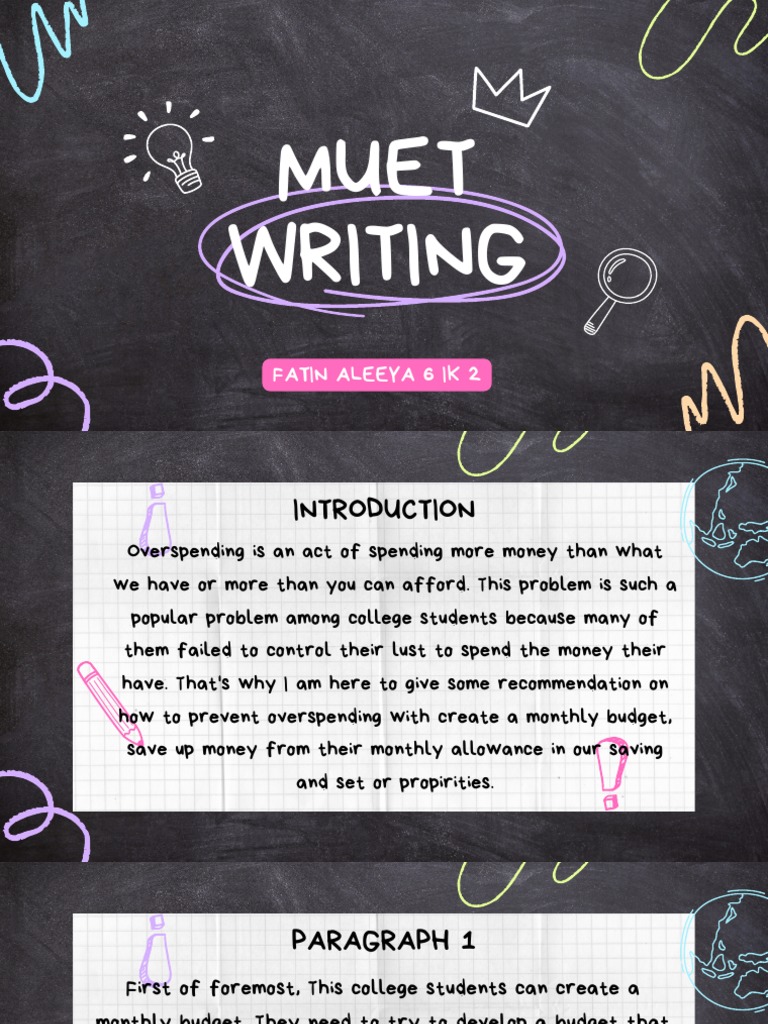 Muet Writing | PDF