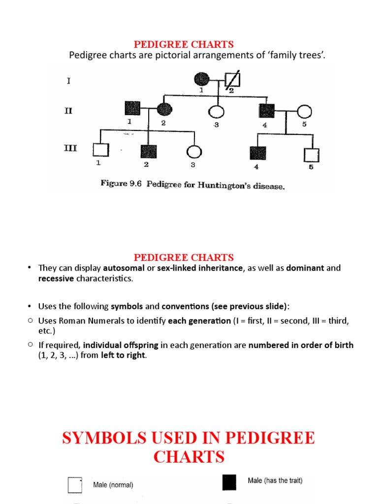 Pedigree Charts | PDF | Dominance (Genetics) | Heredity