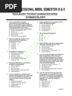 OBG Question Bank | PDF | Childbirth | Pregnancy
