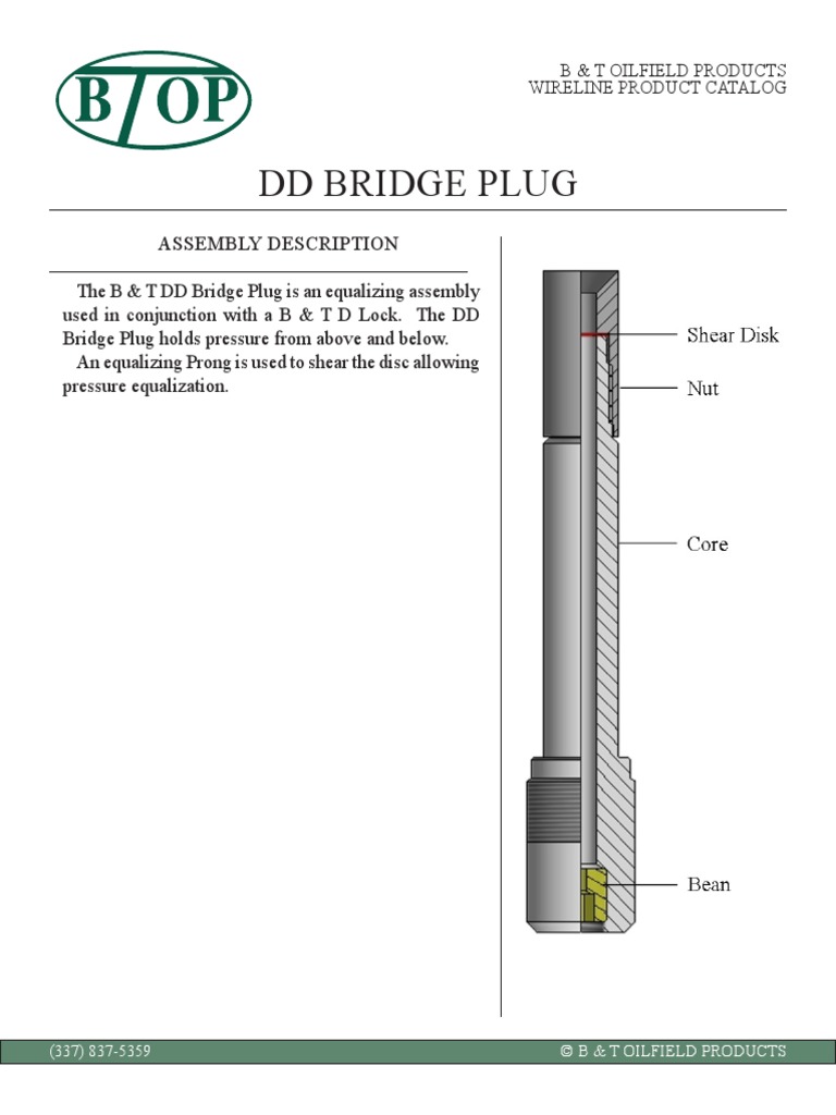 DD Bridge Plugbtop Wireline Catalog | PDF | Home & Garden | Computers