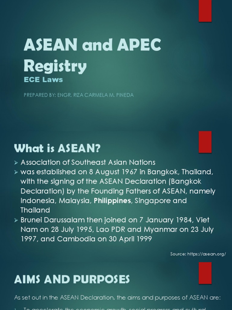 ASEAN and APEC Registry | PDF | Business | Travel