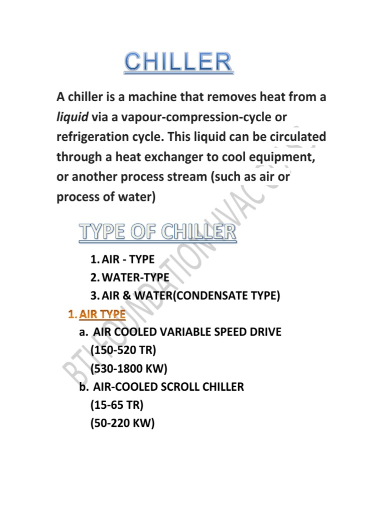Chillers Pdf