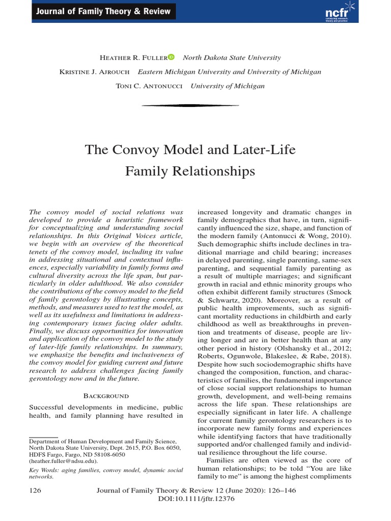 J of Family Theo Revie - 2020 - Fuller - The Convoy Model and Later ...