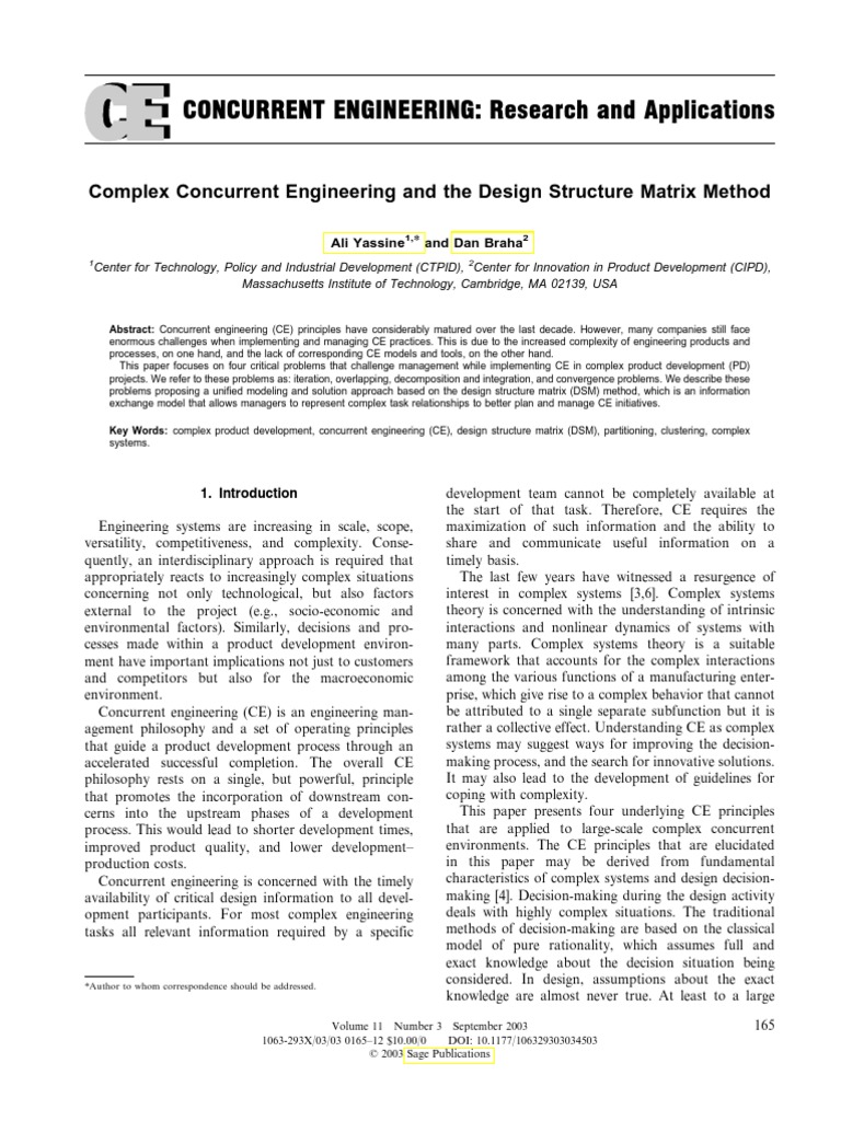 CONCURRENT ENGINEERING: Research and Applications | PDF | New Product ...