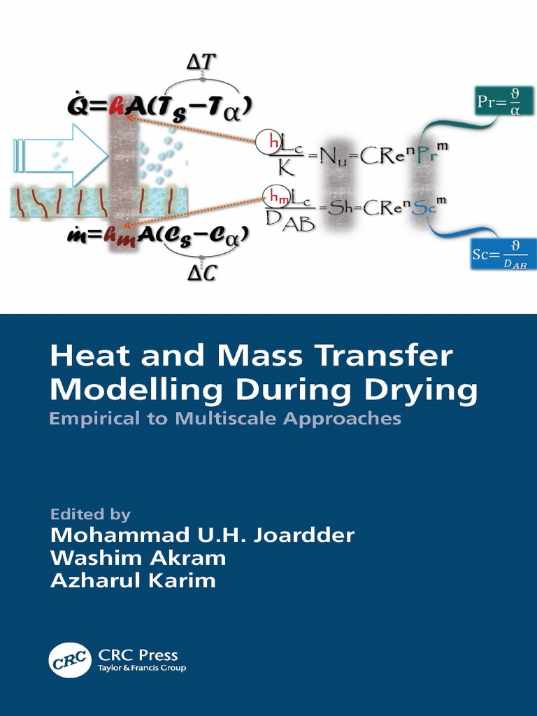Heat and Mass Transfer Modelling During Drying Mohammad U. H. Joardder, Washim Akram, Azharul ...