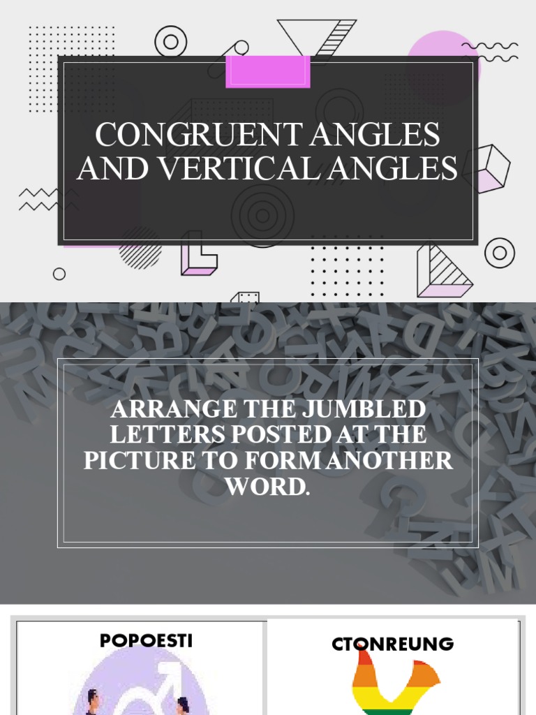 Congruent Angles and Vertical Angles | PDF | Angle | Perpendicular