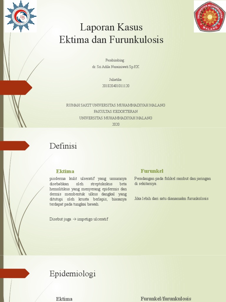Lapsus Ektima Dan Furunkulosis | PDF