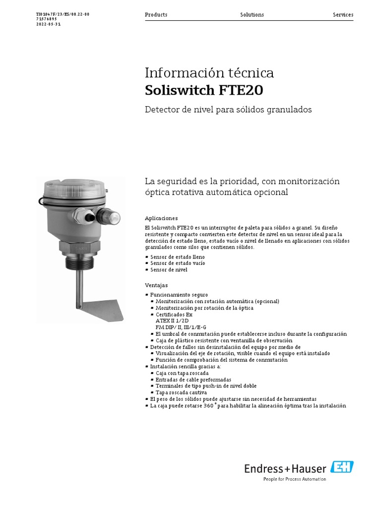 Sensor de Nivel | PDF Sensor de Nivel | PDF