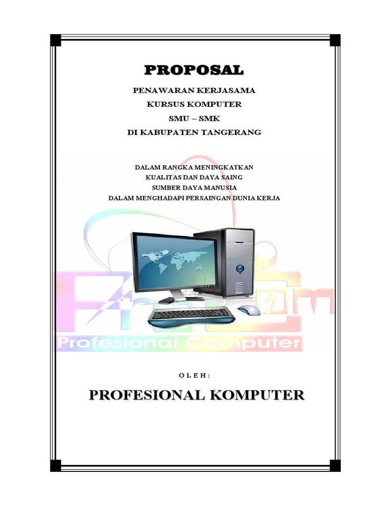 Proposal Kursus Komputer Sekolah | PDF