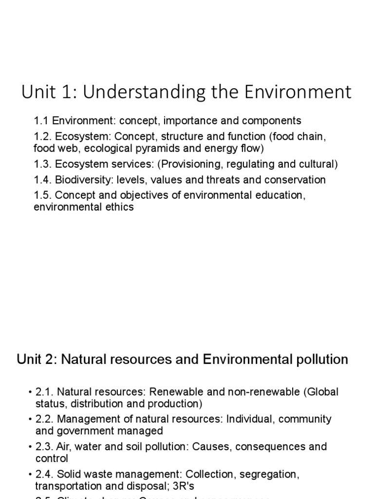 Understanding Environmental Components | PDF | Science & Mathematics