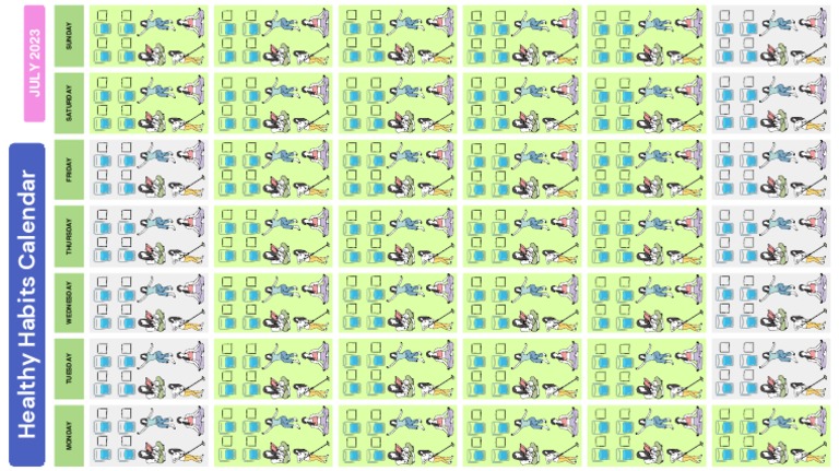 Healthy Habits Calendar | PDF