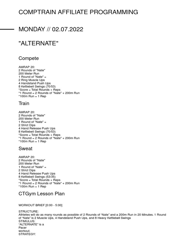 Comptrain Gym Clipboard | PDF