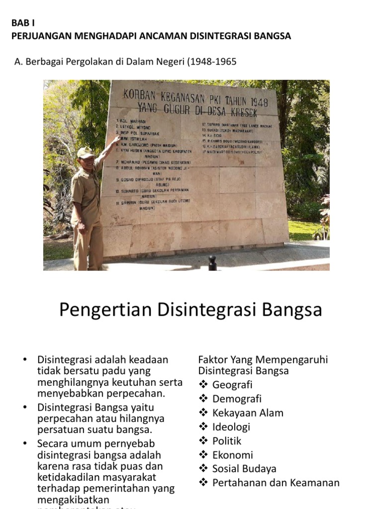 Ancaman Disintegrasi Bangsa 1948-1965 | PDF