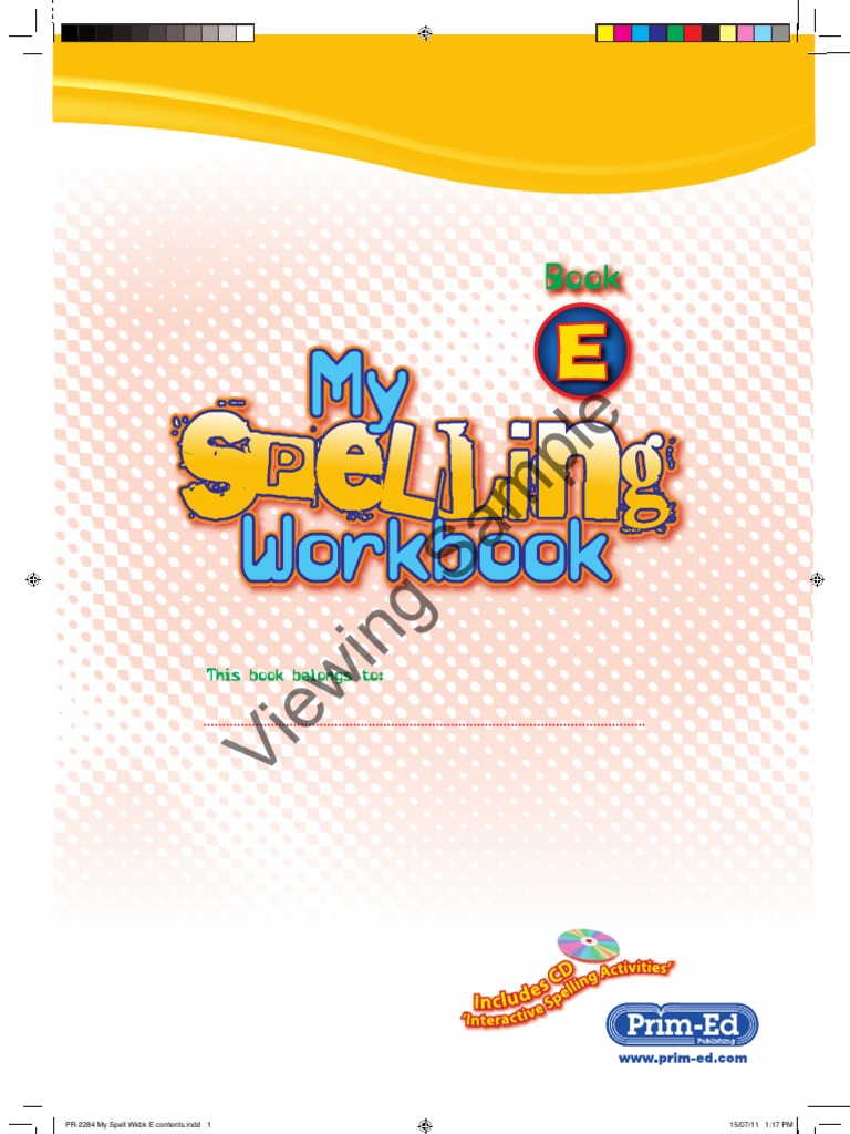 PR-2284 My Spelling Workbook E | PDF | Christmas | Books
