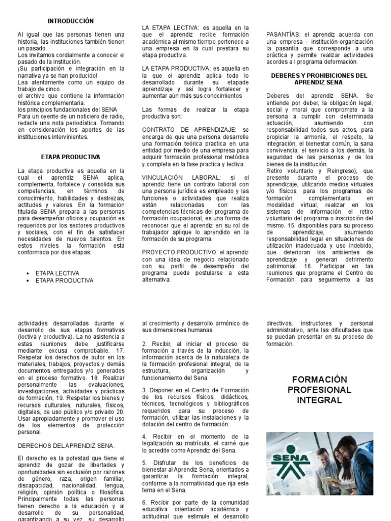 Folleto Sena | PDF