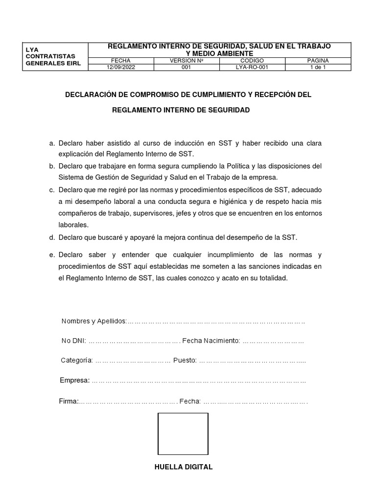 Registro de Entrega Del Risst | PDF