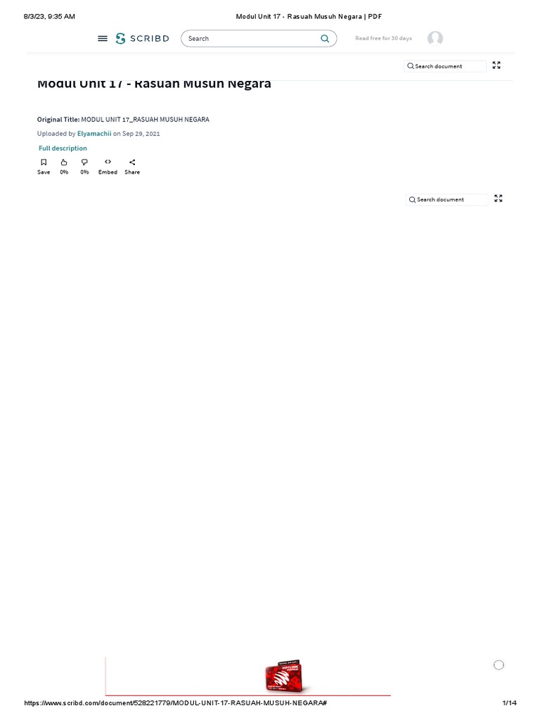 Modul Unit 17 - Rasuah Musuh Negara - PDF | PDF