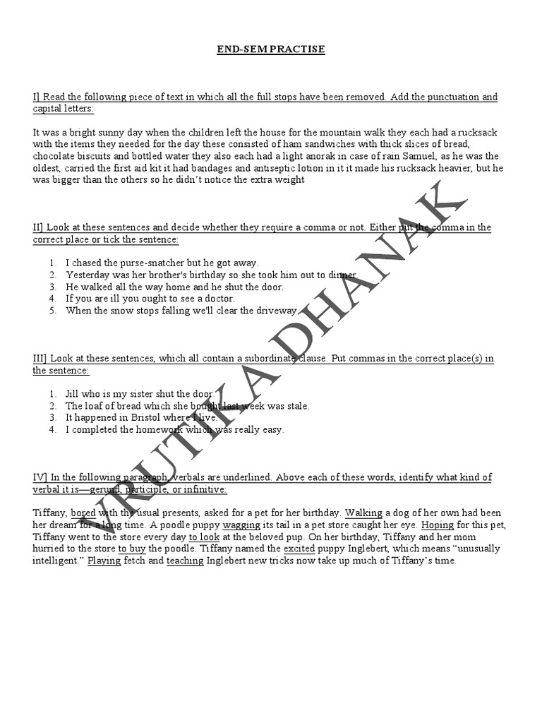 8th G End Sem Practice Pdf