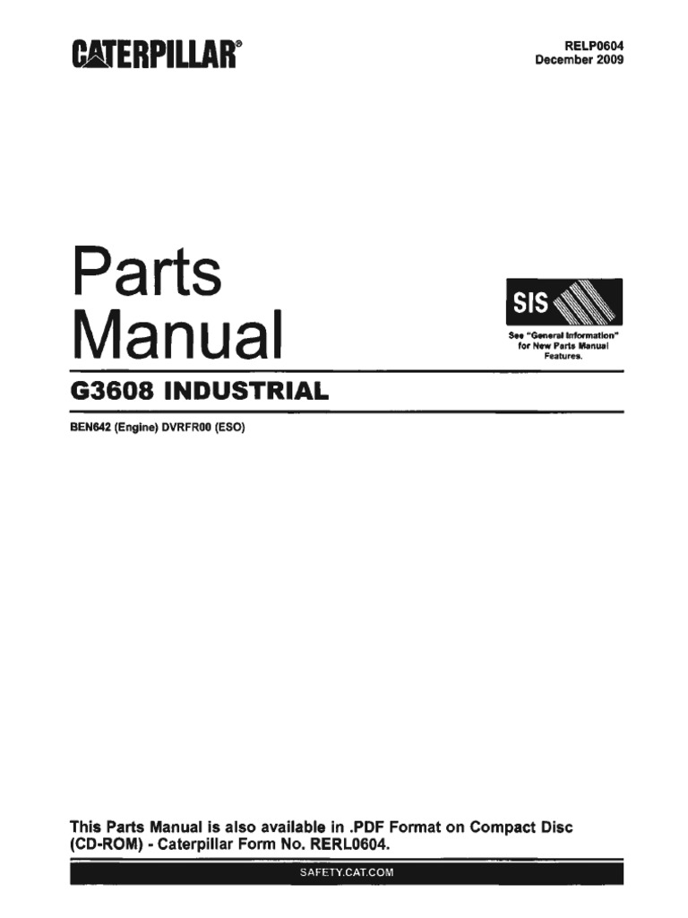 Engine-G3608-Parts Manual | PDF