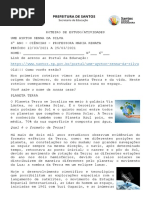 Atividade Avaliativa de Ciências - 5º Planeta Terra | PDF | Terra | Planetas