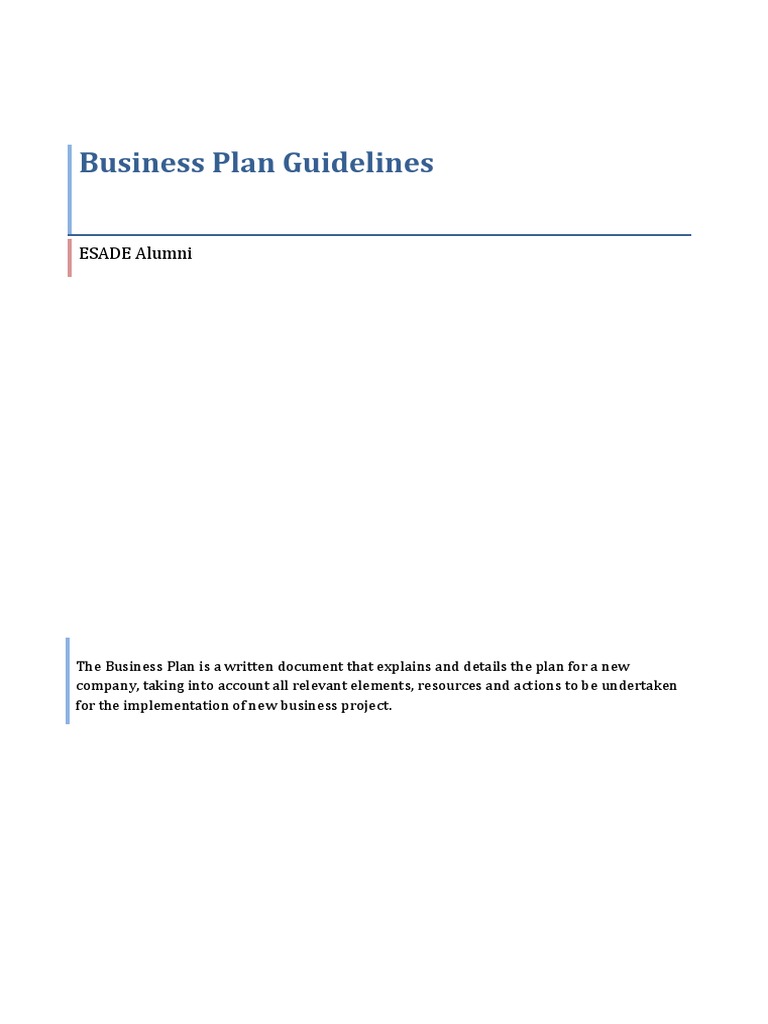 Guia Plan Empresa ESADEBAN en | PDF