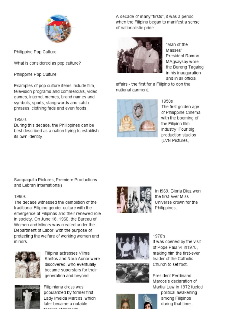 Pinoy's Pop Culture Big Influence | PDF