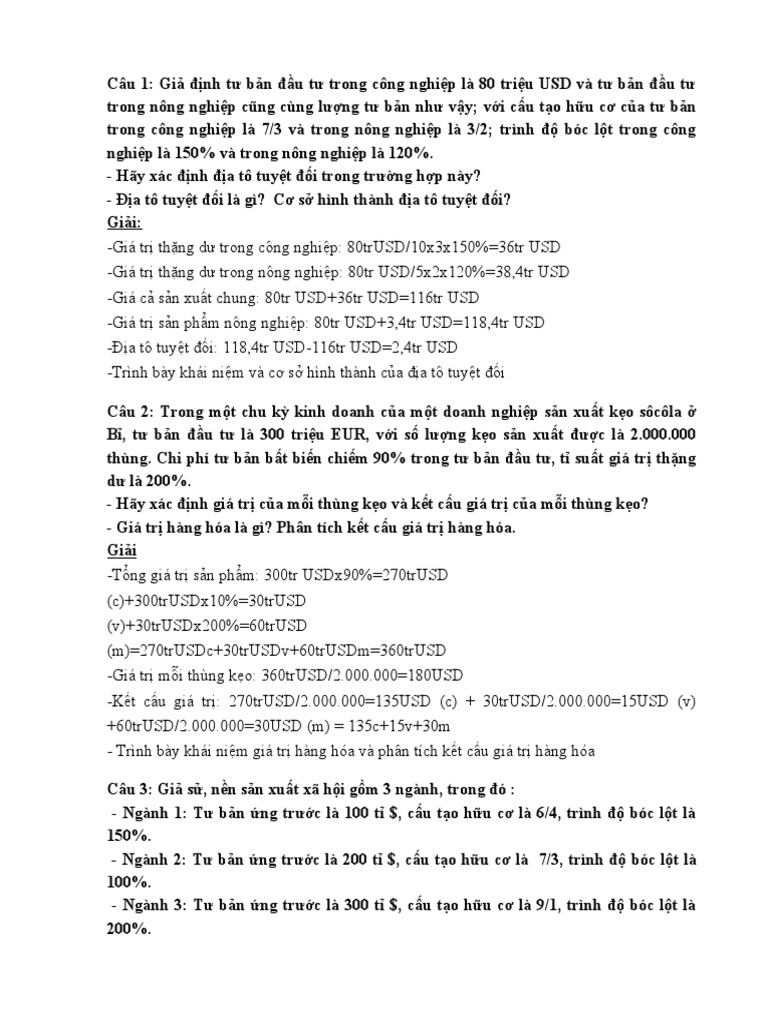 CH Nghĩa Mác Lê Nin | PDF