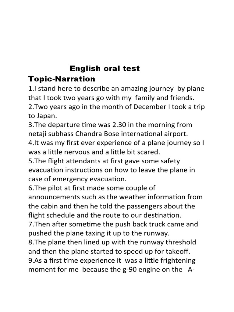 English oral test (AutoRecovered) Final | PDF