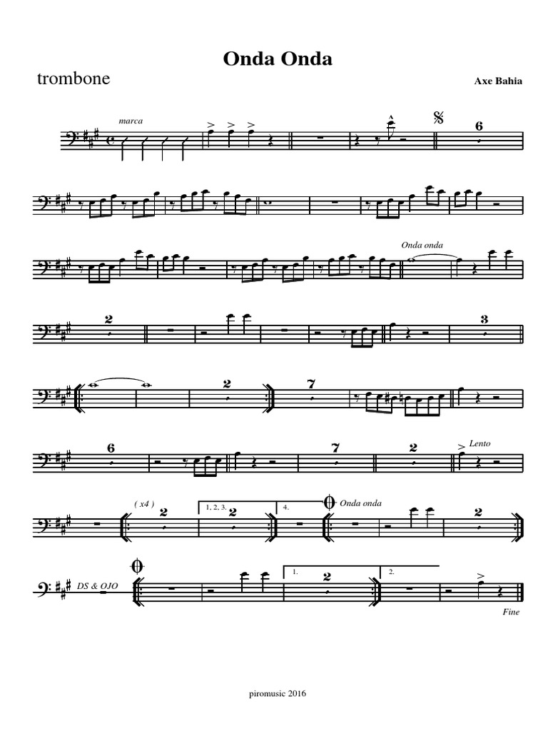 Axe-Axe Bahia-Onda Onda-Bone 1 | PDF