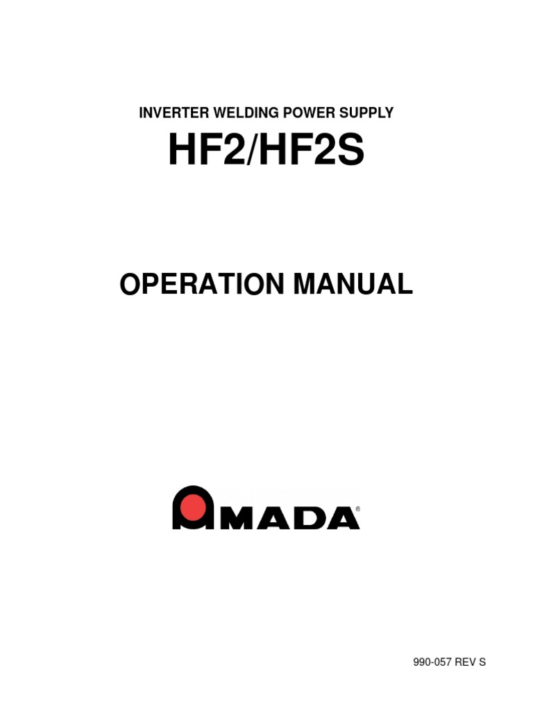 990 057 HF2 Operator Manual Rev S | PDF