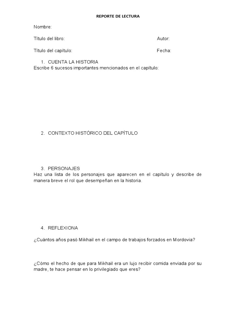 Reporte de Lectura 5 | PDF | Ficción general