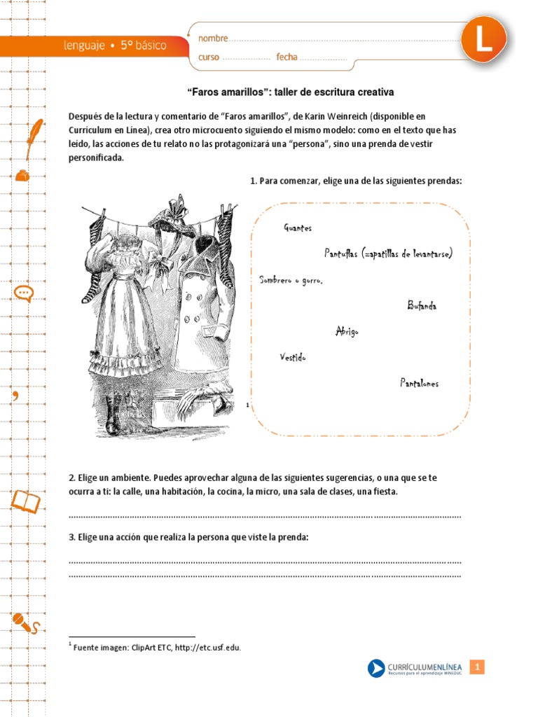 Taller de Escritura 6° | PDF