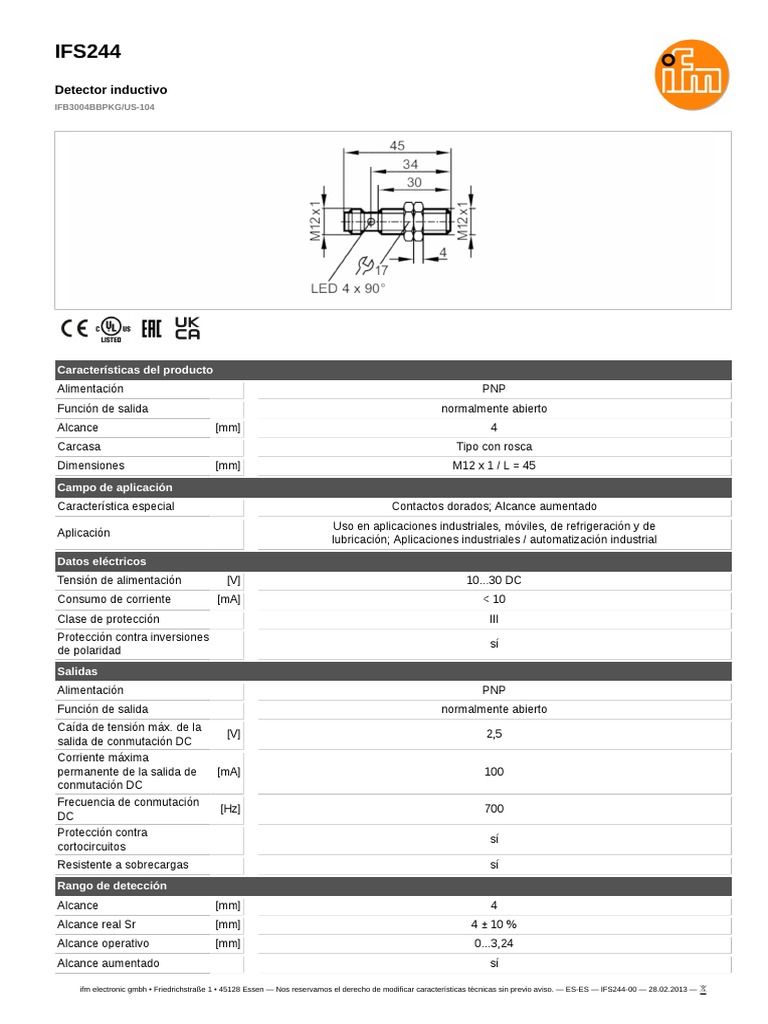 Ifs244 00 - Es Es | PDF | Ingenieria Eléctrica | Electricidad