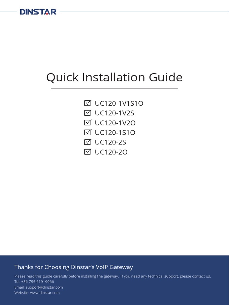VoIP Gateway Setup Guide | PDF | Computers