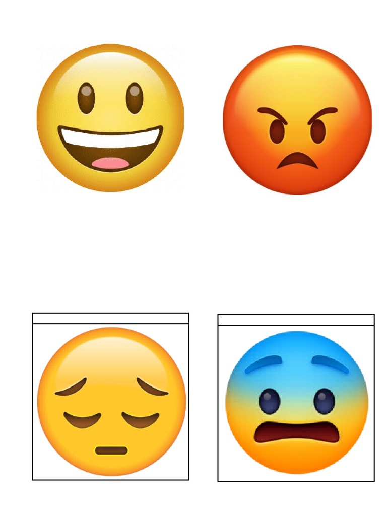 Imprimir 5 emoticones para papelote | PDF | Relaciones personales ...
