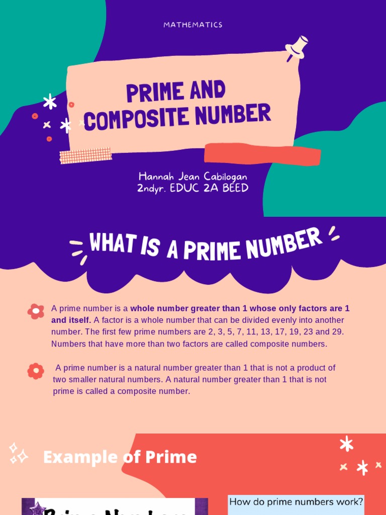 Prime and Composite Number | PDF | Prime Number | Numbers