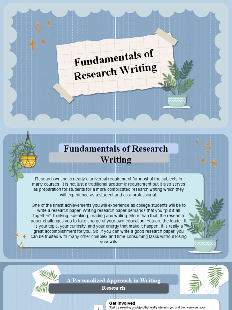 Fundamentals of Research Writing | PDF